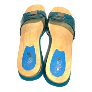 Roselli Italy | Shoes | Roselli Italy Wood Low Wedge Sandal With Clear ...